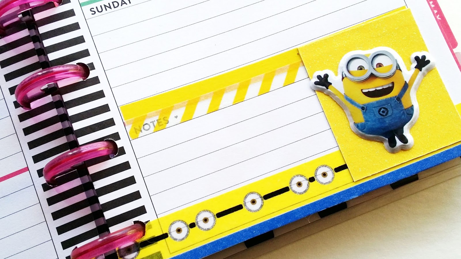Creating Anniething: Minion Layout for the Mini Happy Planner