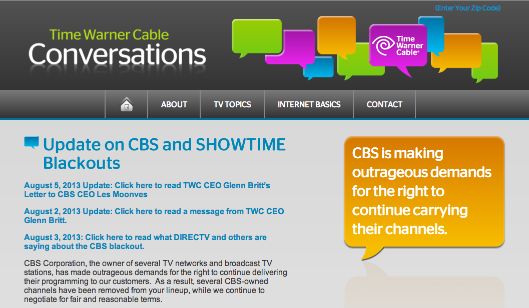 TVGrrrrl: Time Warner Under the Dome of CBS