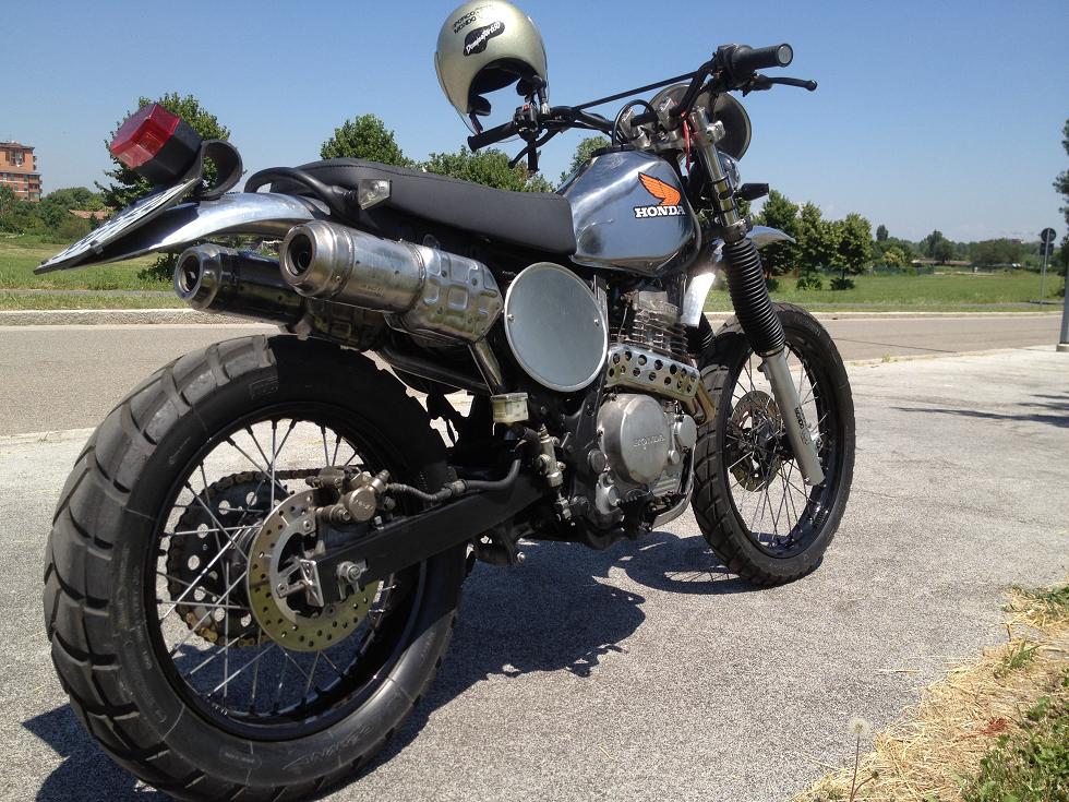 Racing Cafè: Honda Dominator 1992 "Scrambler" by Federico Baldacchino