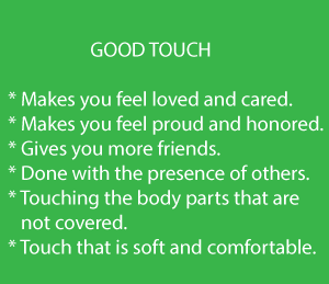 ronaleer crafts & kids: Good Touch, Bad Touch