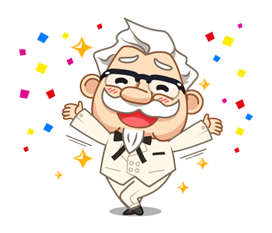 png : sticker623 kfc Colonel Sanders
