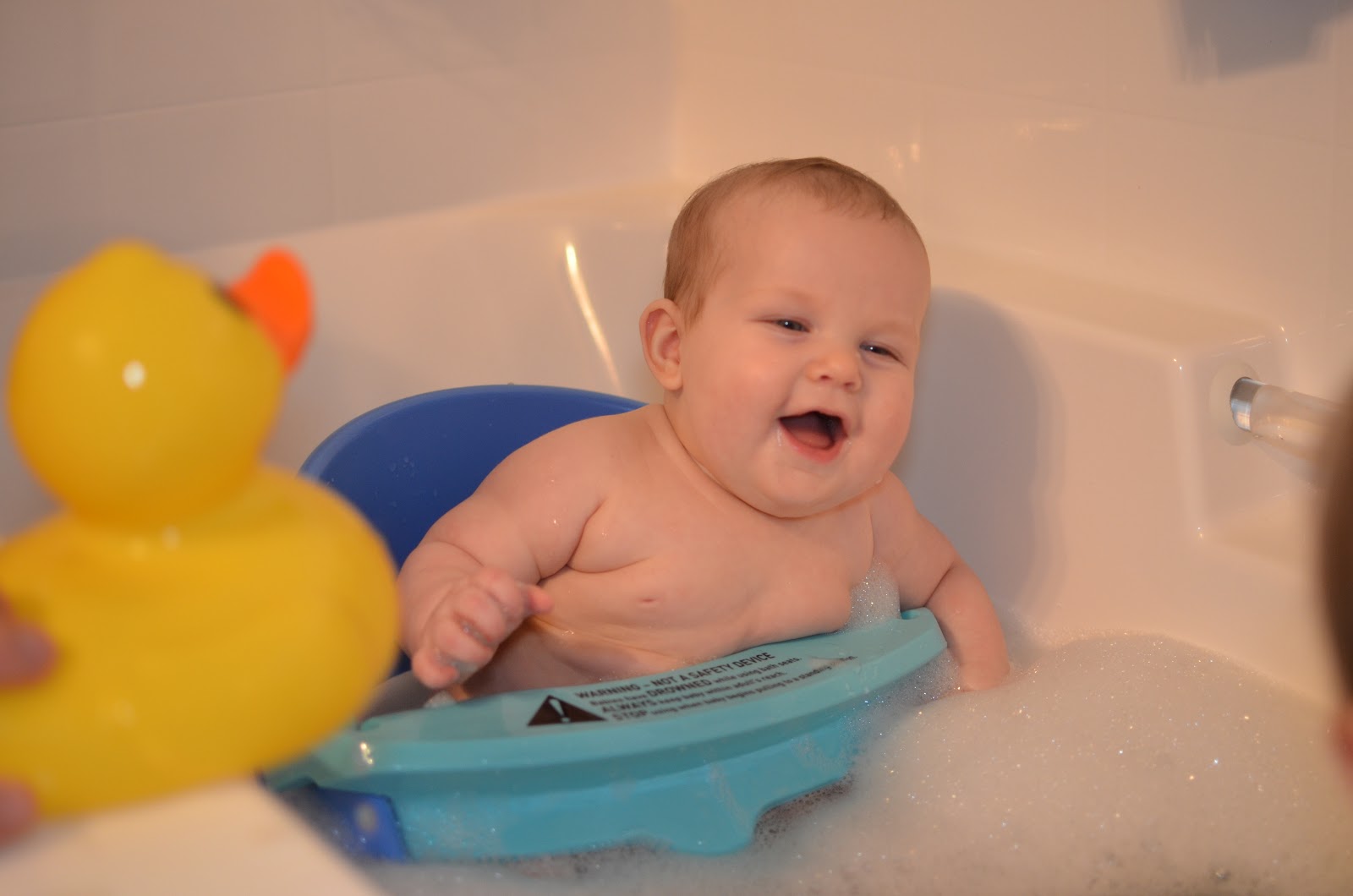 The Little Moments: First Bath With Brother!