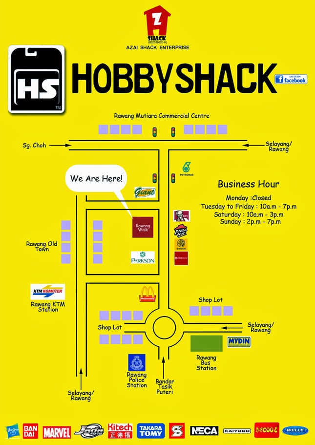 Hobby Shack: HOBBY SHACK kini di Rawang Walk!