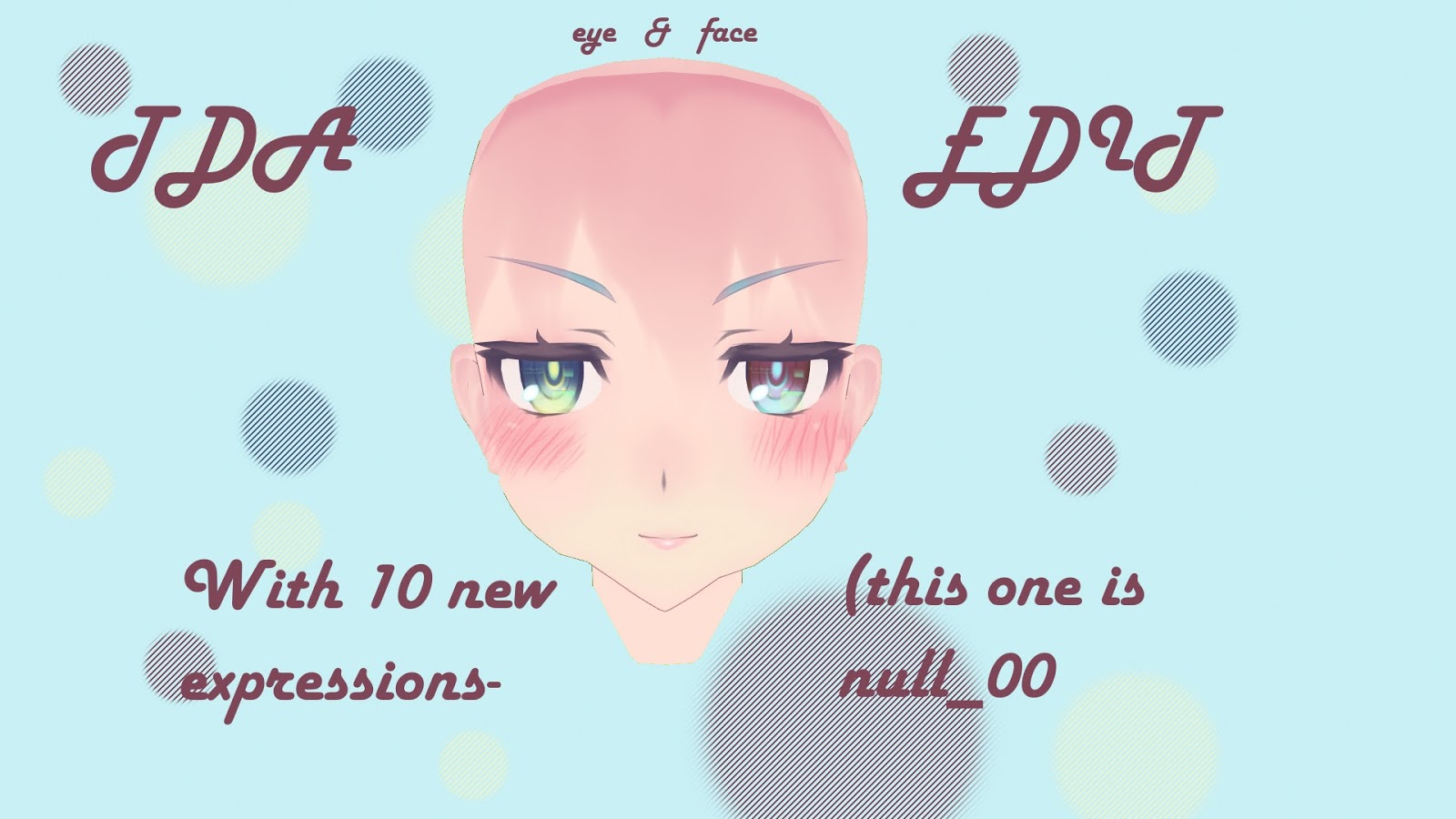 ~MMD Shop~: MMD Facial expressions AND heterochromia edit DL