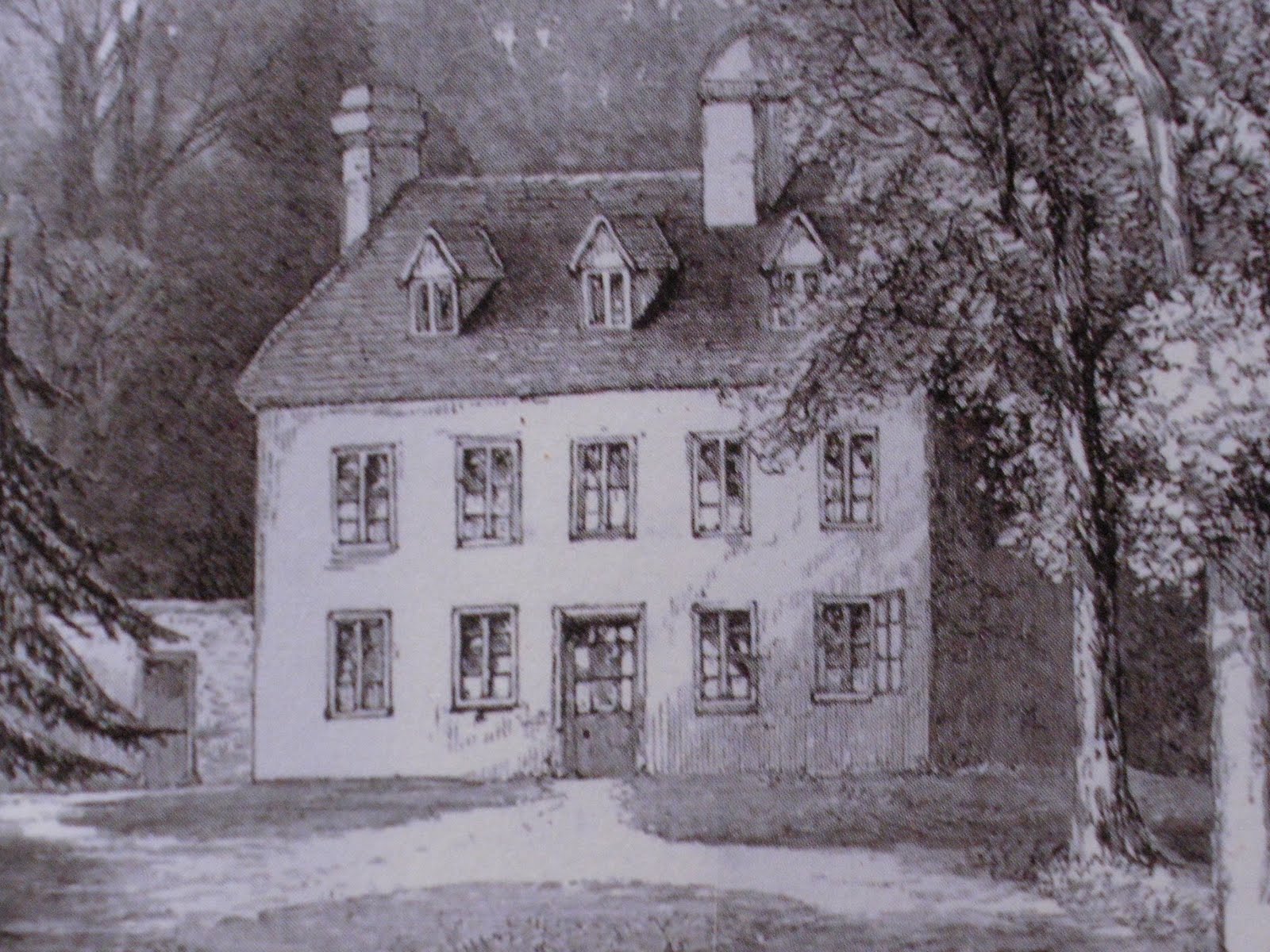 Amanda White - Contemporary Naive Art: The Austen Rectory taking shape