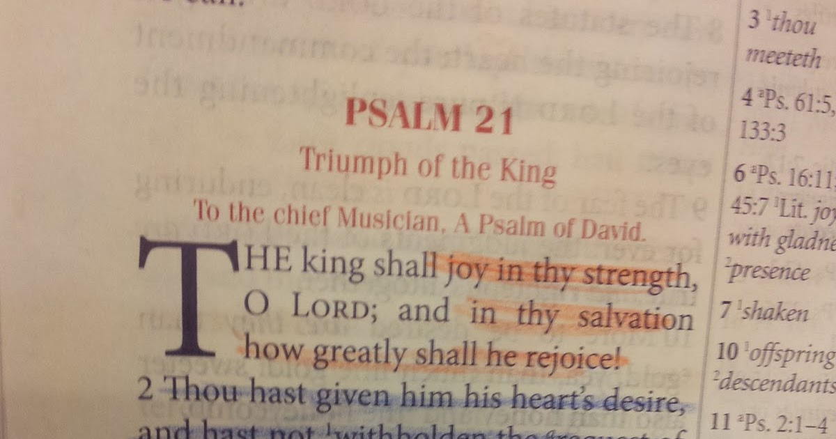 The Talbert Report: Psalm 21