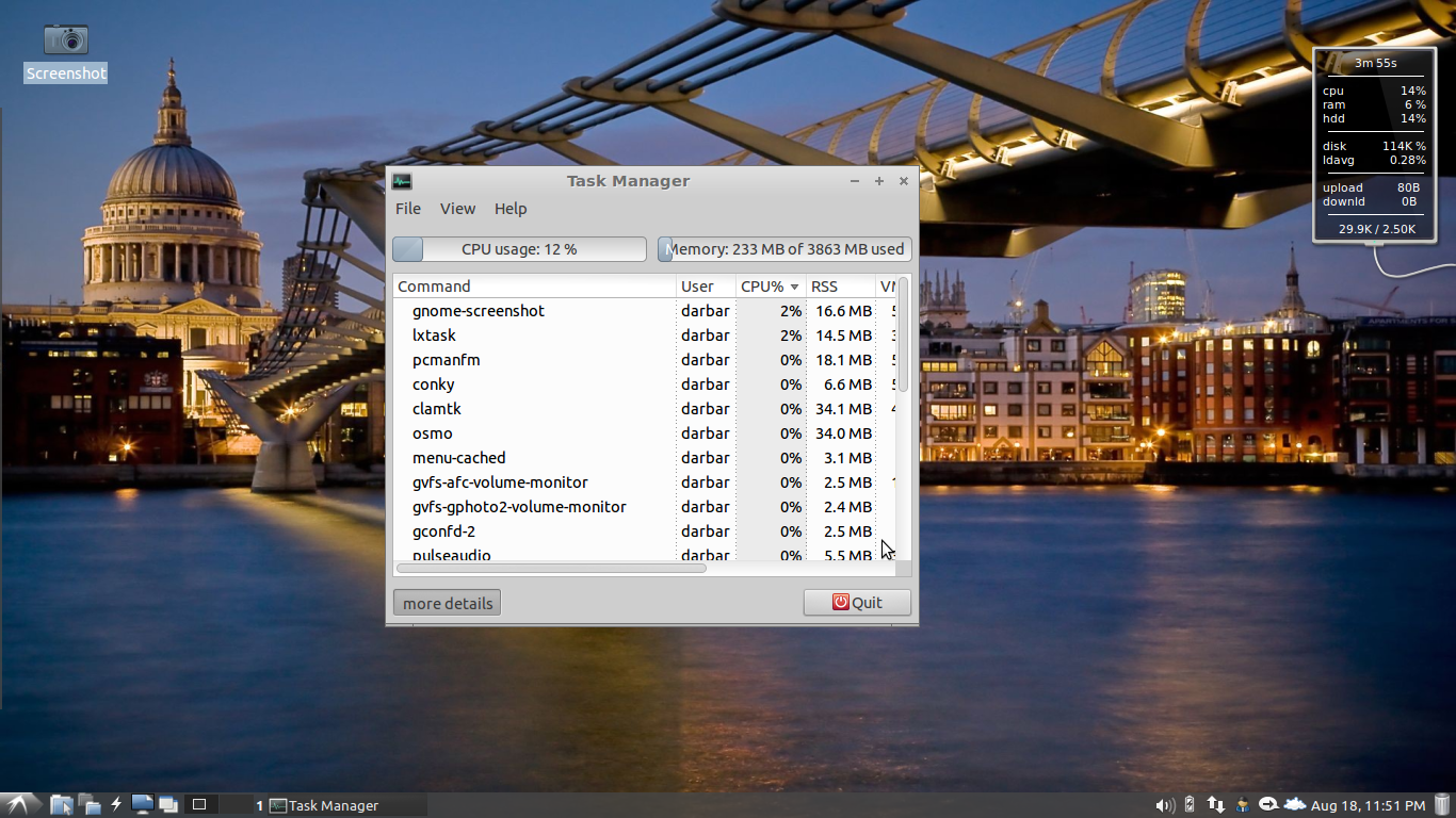 Darbar linux : LXLE (Lubuntu) 12.04.2 LTS 64bit Review : Fast ...