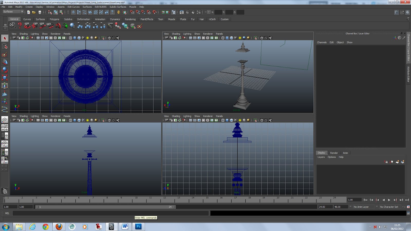 FD Animation Arts Blog: Maya (Video and Audio)