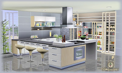 My Sims 3 Blog: Form & Function Kitchen, Pantry and Clutter Set by Simcredible Designs