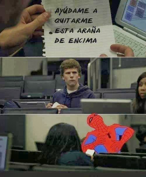 Memes de Internet: ayúdame a quitarme esta araña de encima