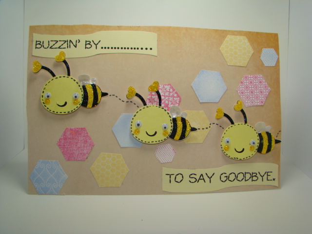 All From The Heart Crafts: GOOD BYE CARD