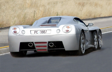 HUSAINBA: Six Wheeled Sports Car Speed of 300 km/h (185 mph)