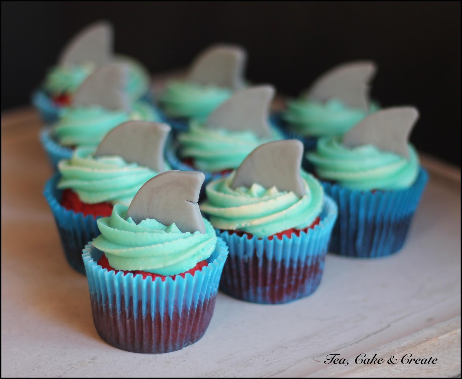 Tea, Cake & Create: Shark Cookies & Shark Cupcakes