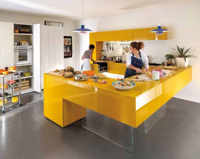 Desain Ruang Interior Rumah Warna Kuning | Minimalist-id.com