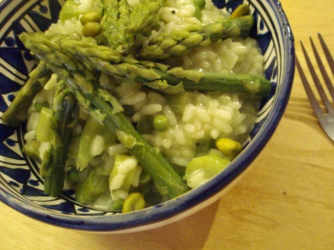 Apprendre un autre alphabet alimentaire: Risotto vert aux asperges ...