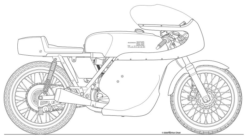 Racing Cafè: Motorcycle Art - Mick's Motorcycle drawings