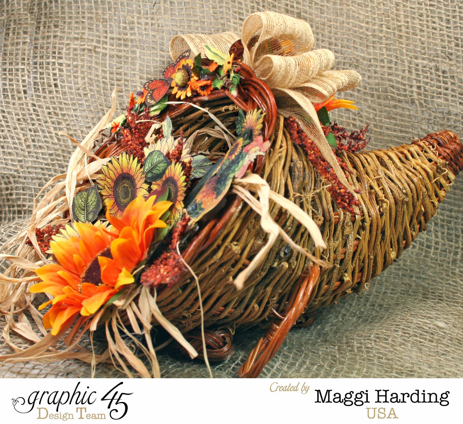 Scrap, Travel, and Bark!: A Cornucopia full of sunflowers with Graphic 45!