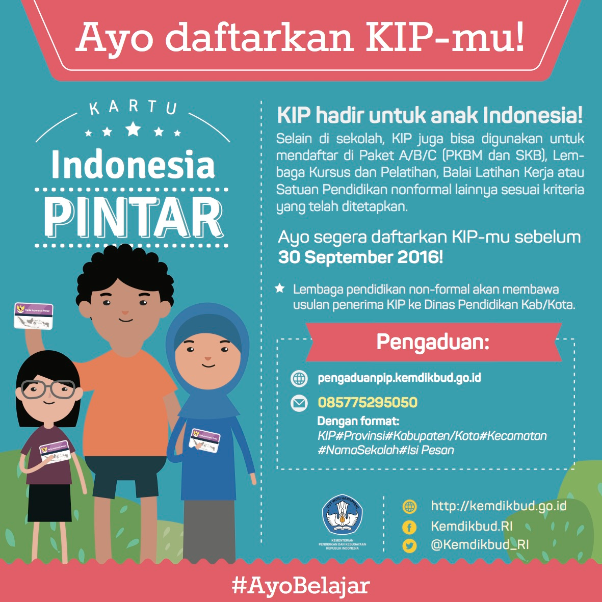 Pendaftaran KIP, Hingga 30 September 2016 – SMK PANCA BHAKTI BANJARNEGARA