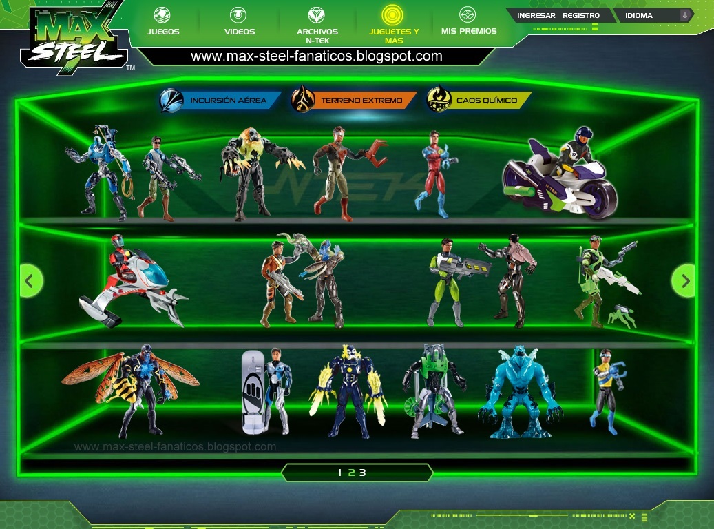 Max Steel Fanáticos: MaxSteel.com: Nuevo juego y línea 2011 completa