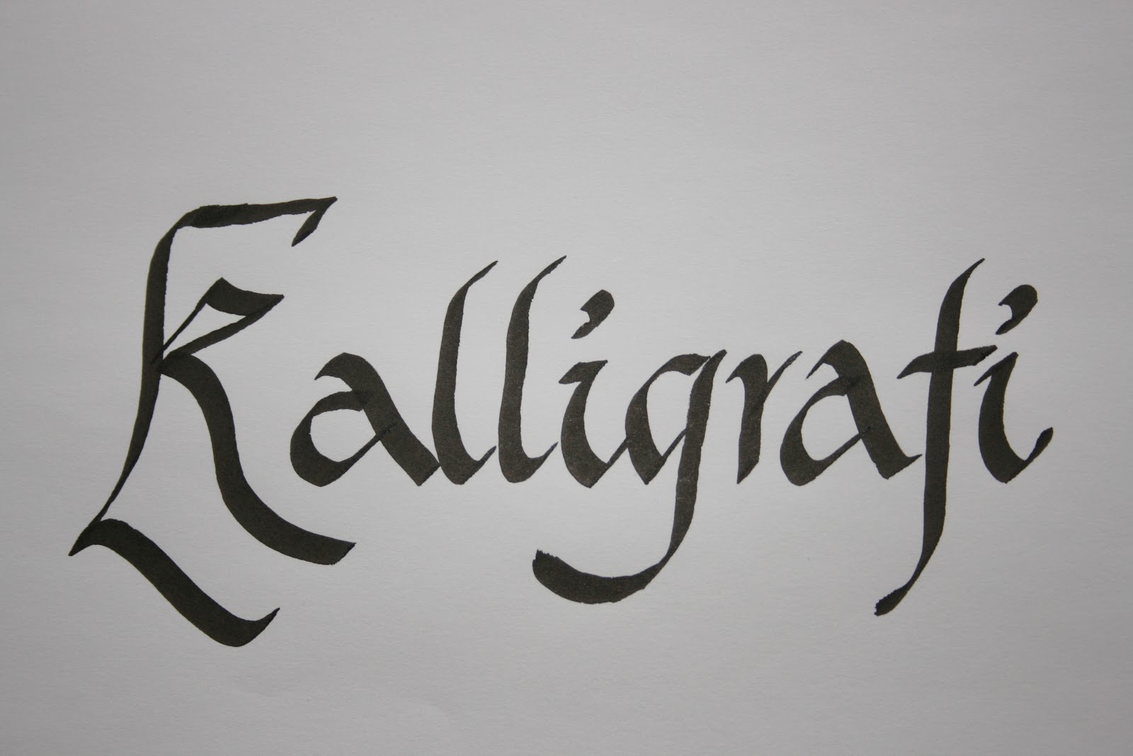 Gitte Barlev: Kalligrafi