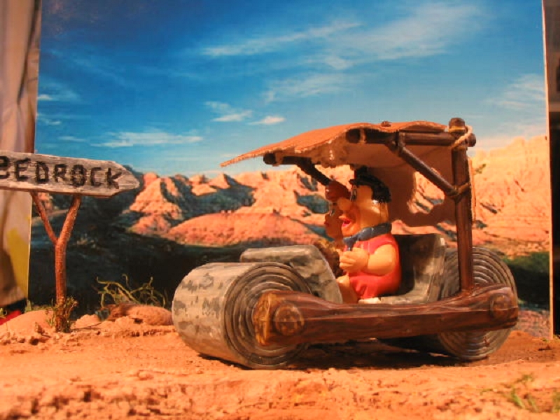 Happyscale-Modellbau: Fred Feuerstein, Wilma & Steinzeitauto - Maxi Ü ...