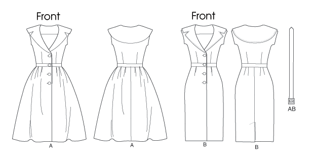 Pintucks: Sewing Tips for Retro Patterns: Butterick 5748 and Butterick 5747