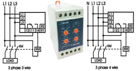 Voltage Monitoring Relay (3-Phase 3-Wire & 3-Phase 4-Wire) - Electrical ...