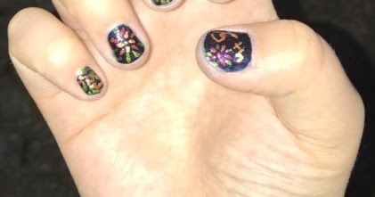 Bonfire inspired nails!