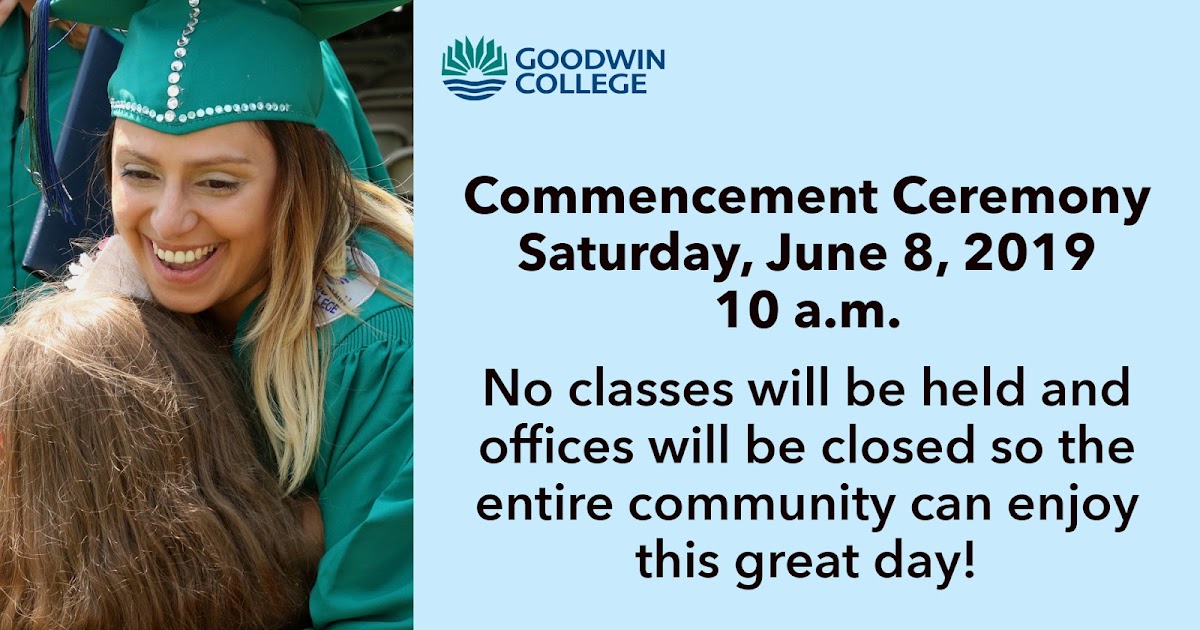 Goodwin University Student News: Graduation Announcement