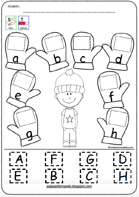 Nos abrimos al mundo: Fichas navideñas adaptadas de lectoescritura.