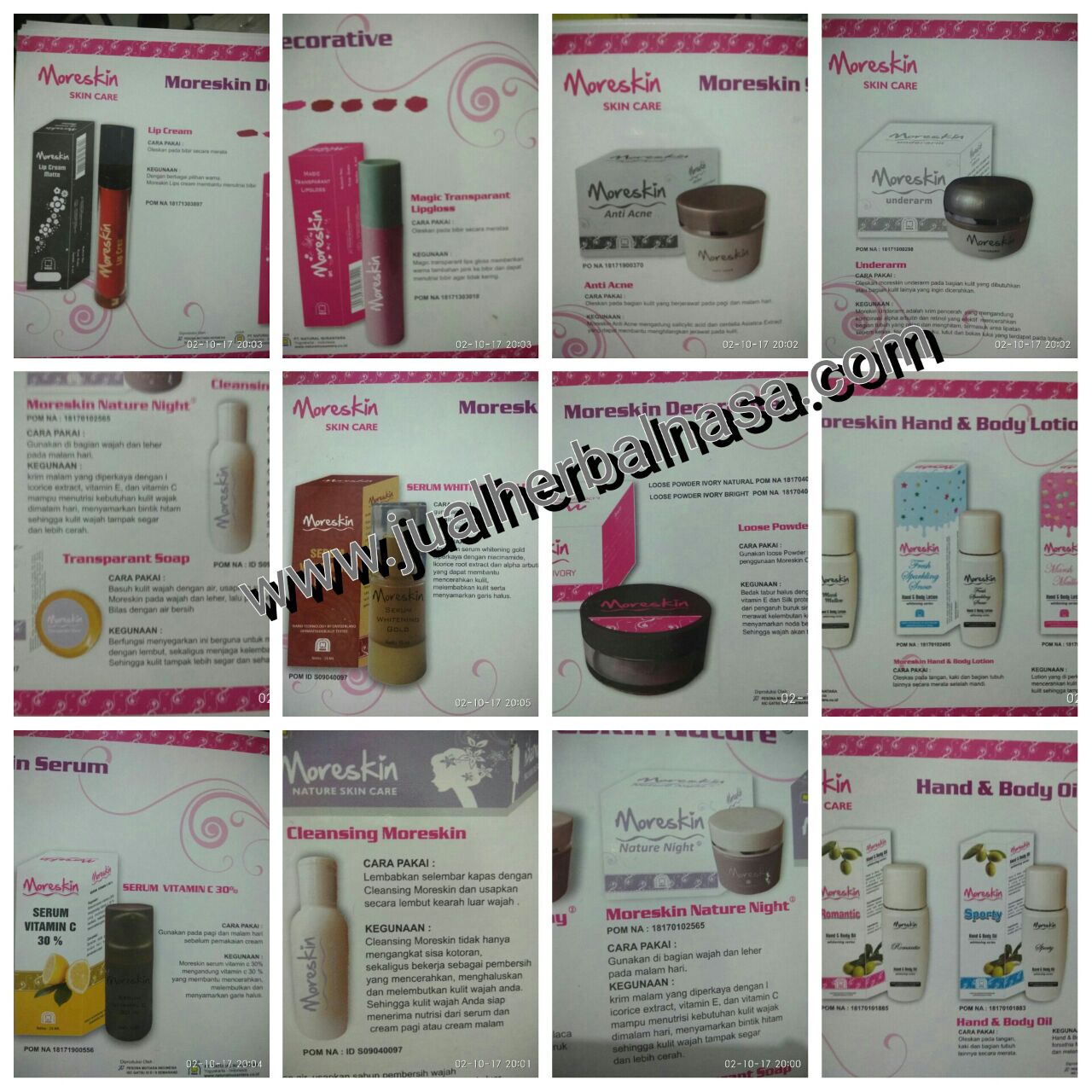 HARGA PRODUK KECANTIKAN NASA BARU 2018