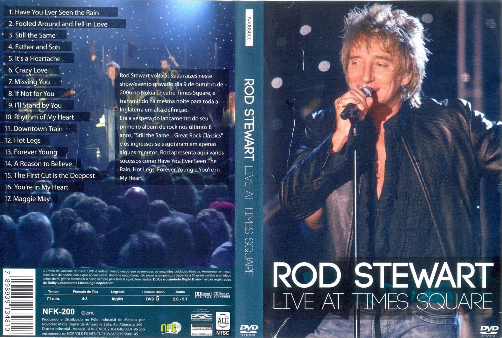 Rod Stewart Live Times Square | Lobal.Capas