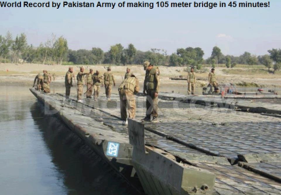 Pakistani Soldiers Making a Long Bridge - All About Pakistan Army, Air ...