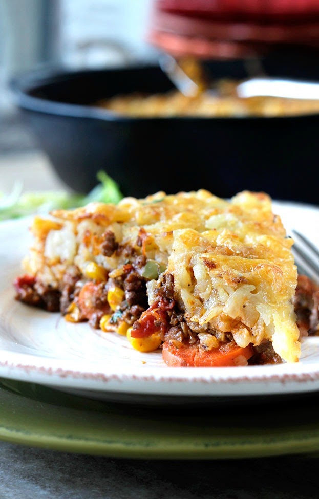 CHEESY HASH BROWN SHEPHERD’S PIE ~ Delicious Cooking Recipes