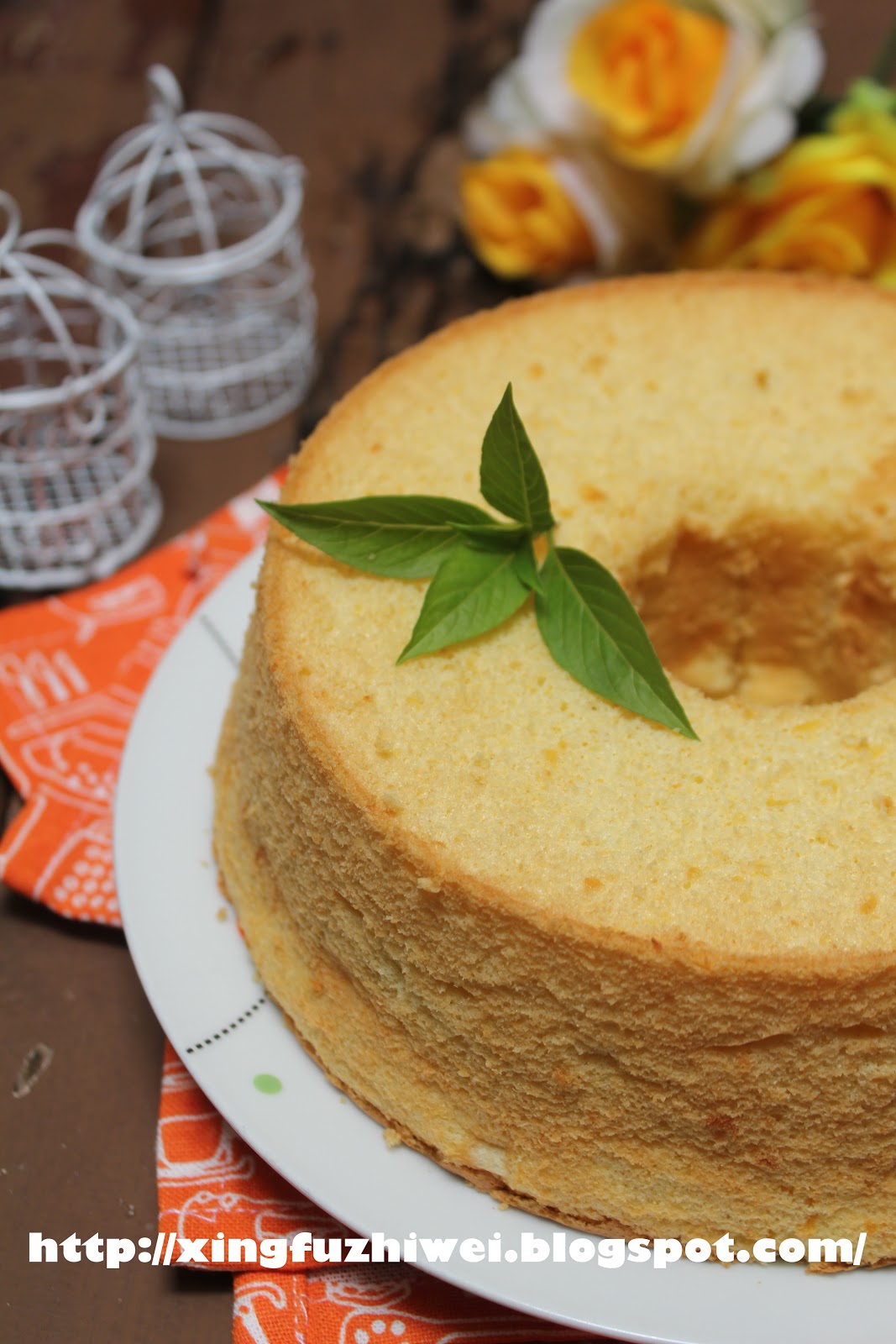 爱厨房的幸福之味: 尖不辣戚风蛋糕 Cempedak Chiffon Cake