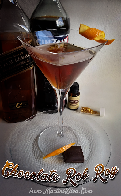 The MARTINI DIVA: CHOCOLATE ROB ROY, A Twist on a Classic Scotch Cocktail
