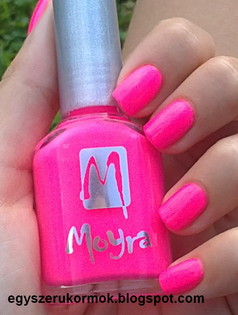 Egyszerű körmök kezdőknek: Neon pink