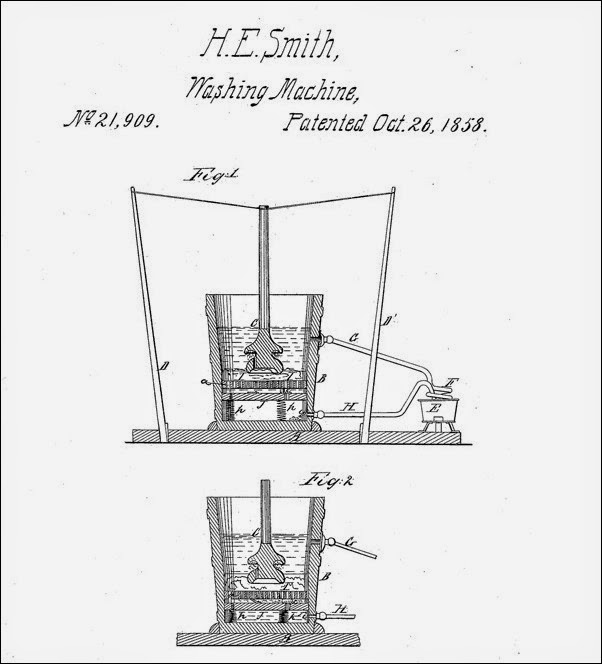 LINGUAGGIO MACCHINA: Lavatrice: disegni brevettuali dal 1844 al 1910