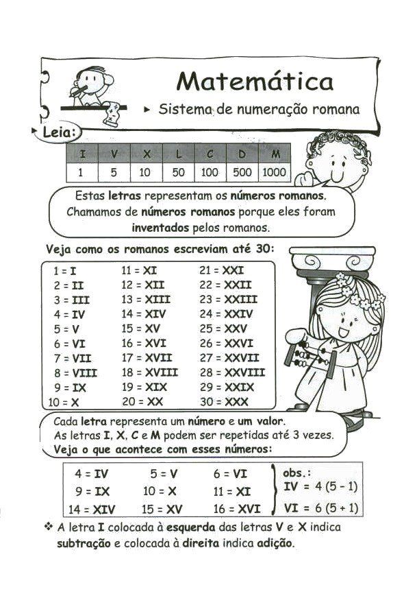 JORNAL PONTO COM: NÚMEROS ROMANOS - ATIVIDADES.