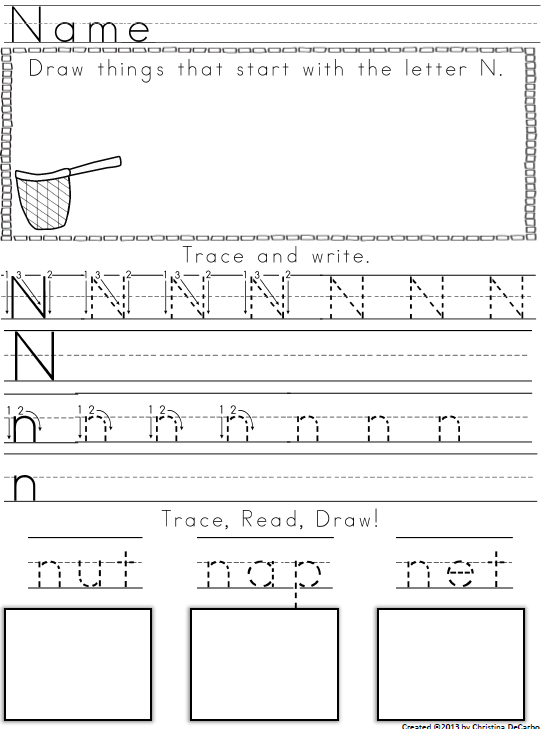 Let's Read and Write! Handwriting for Beginning Readers - Miss DeCarbo
