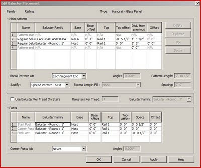 REVIT Rocks !: REVIT Railing with Glass Panels