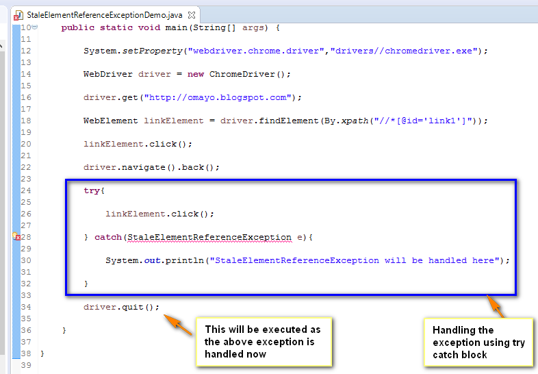 Selenium By Arun Staleelementreferenceexception Webdriver Exception