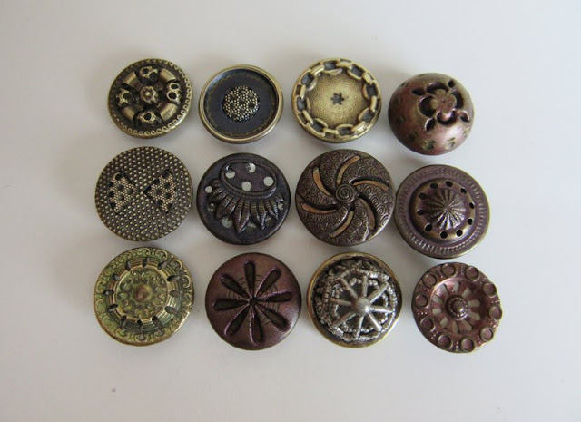 Inspiredwithbuttons' Vintage and Antique Buttons for Jewelry Making and ...