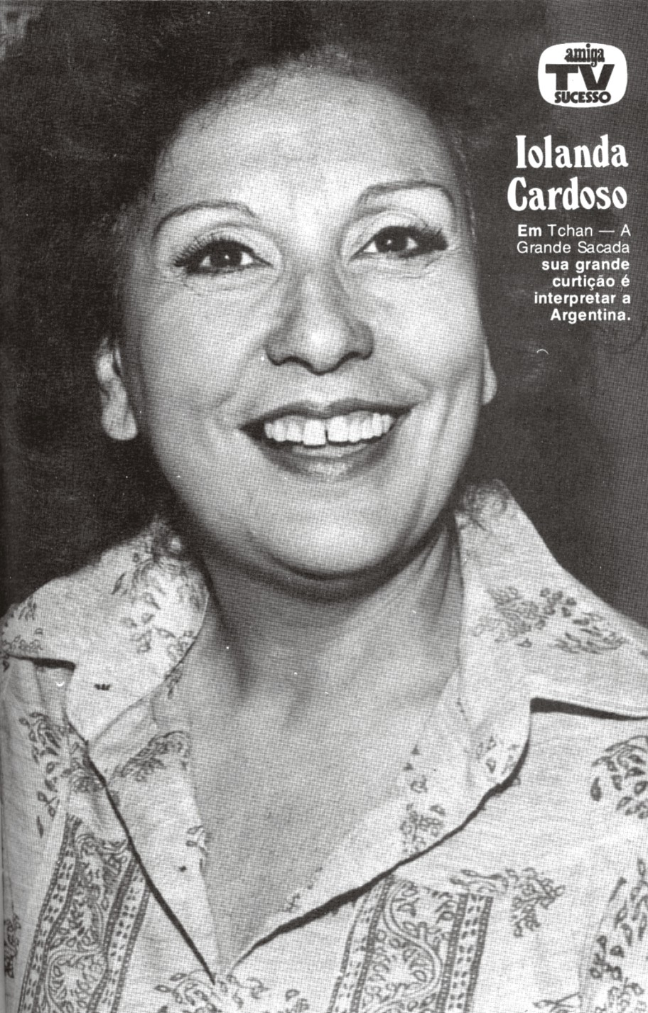 Astros em Revista: YOLANDA CARDOSO TALENTO E EXUBERÂNCIA A SERVIÇO DO ...