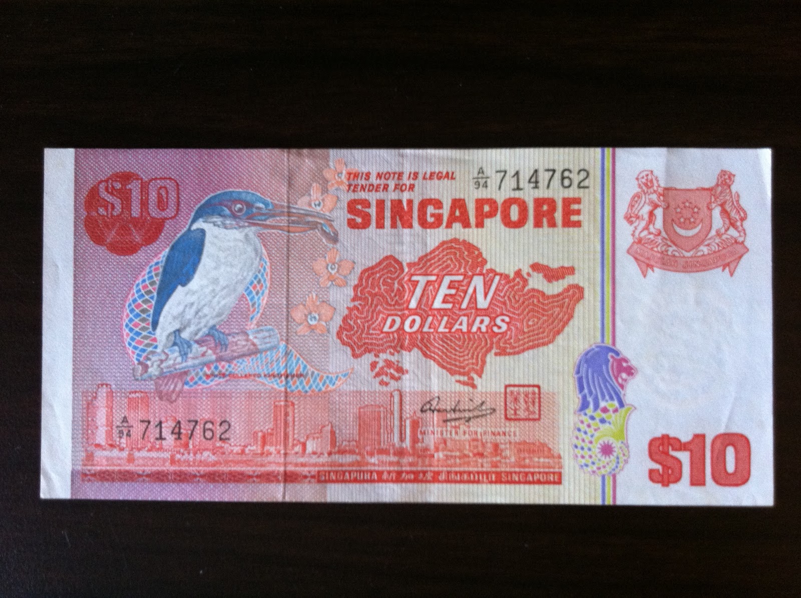 Singapore Old Notes And Coins And Others Singapore Bird Series Old