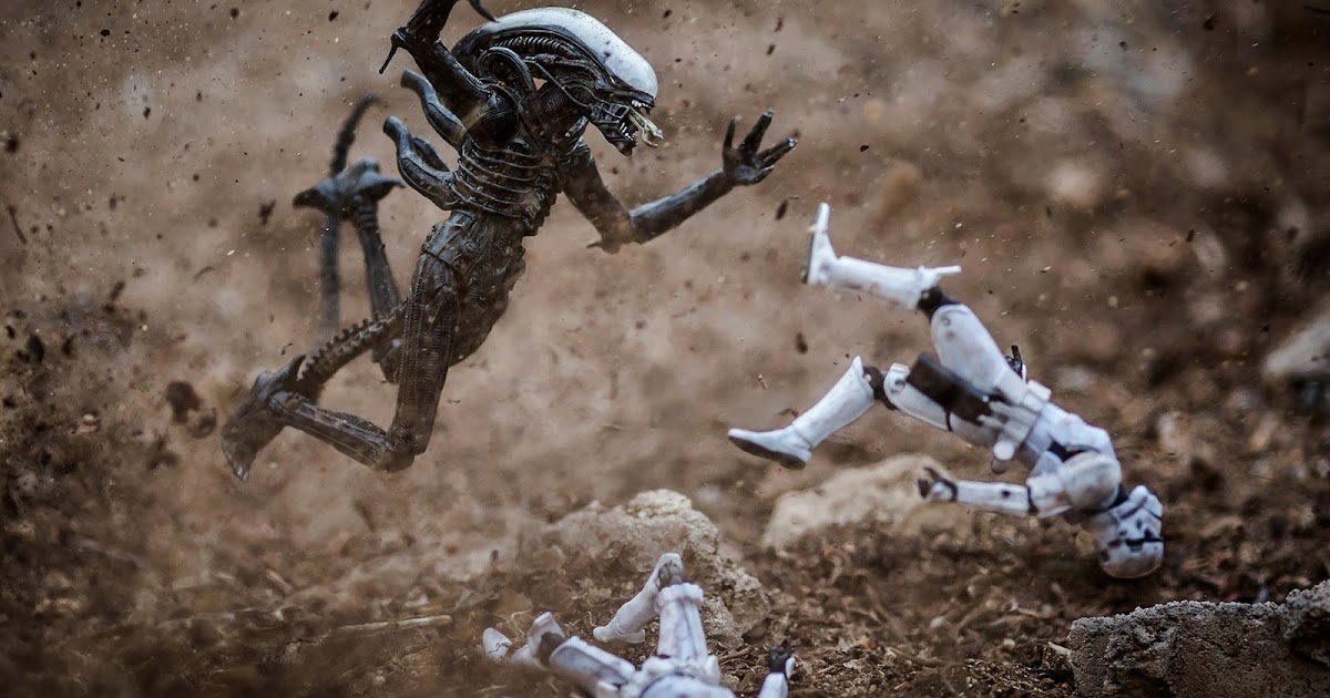Mitchel Wu Toy Photography: Toy Photography // Alien vs Stormtroopers