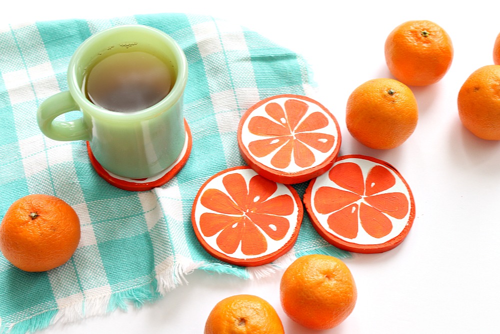 DIY Orange Slice Coasters | Dans le Lakehouse