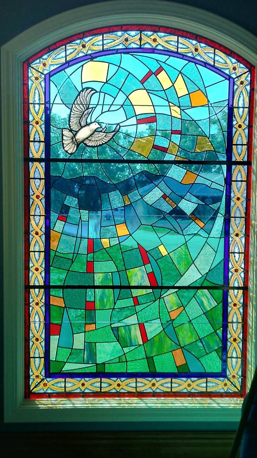 Dove Stained Glass