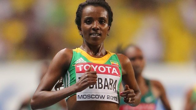 World Athletics 2013: Tirunesh Dibaba wins 10,000m gold