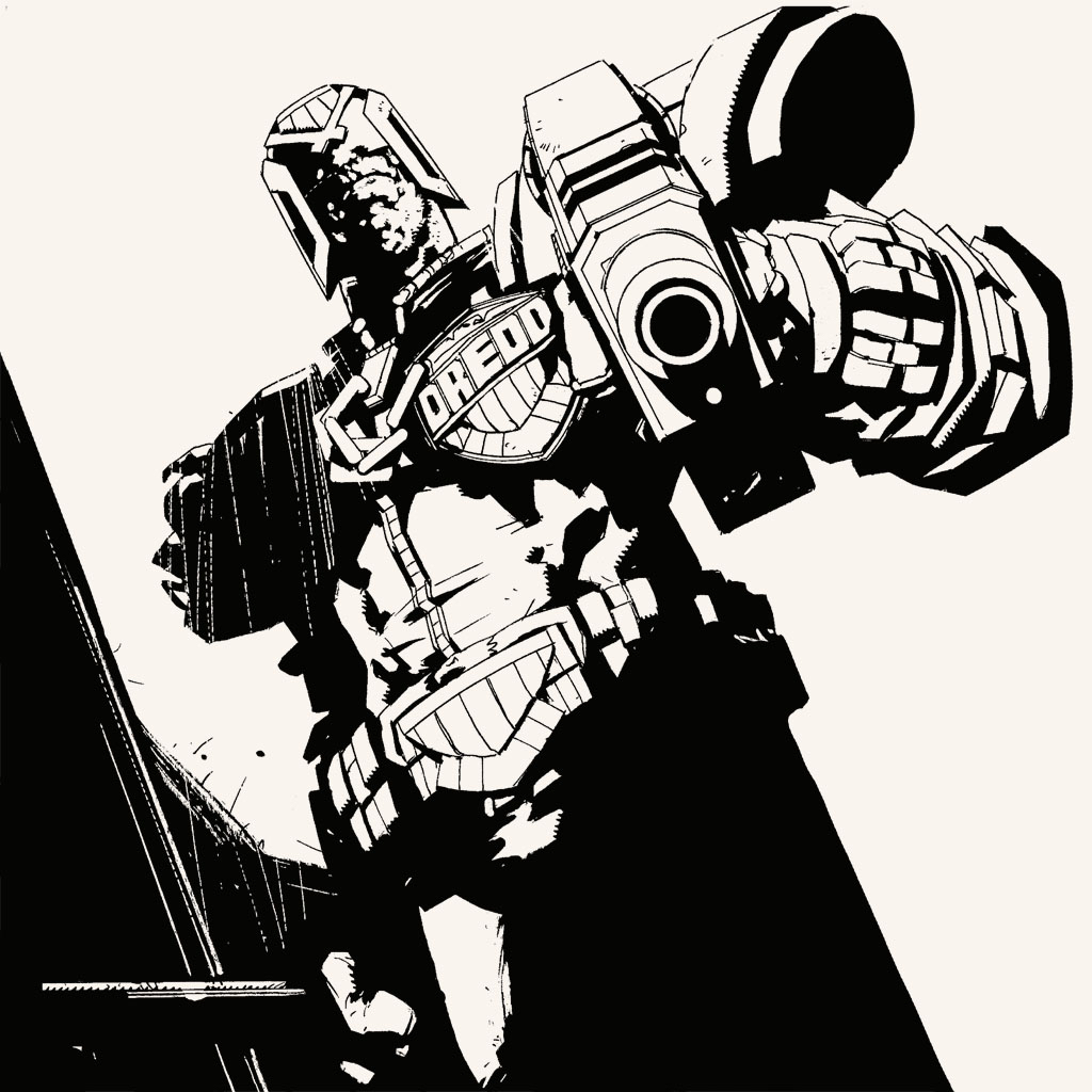 The Geeky Nerfherder: #CoolArt: 'Judge Dredd' Letterpress Prints by Jock